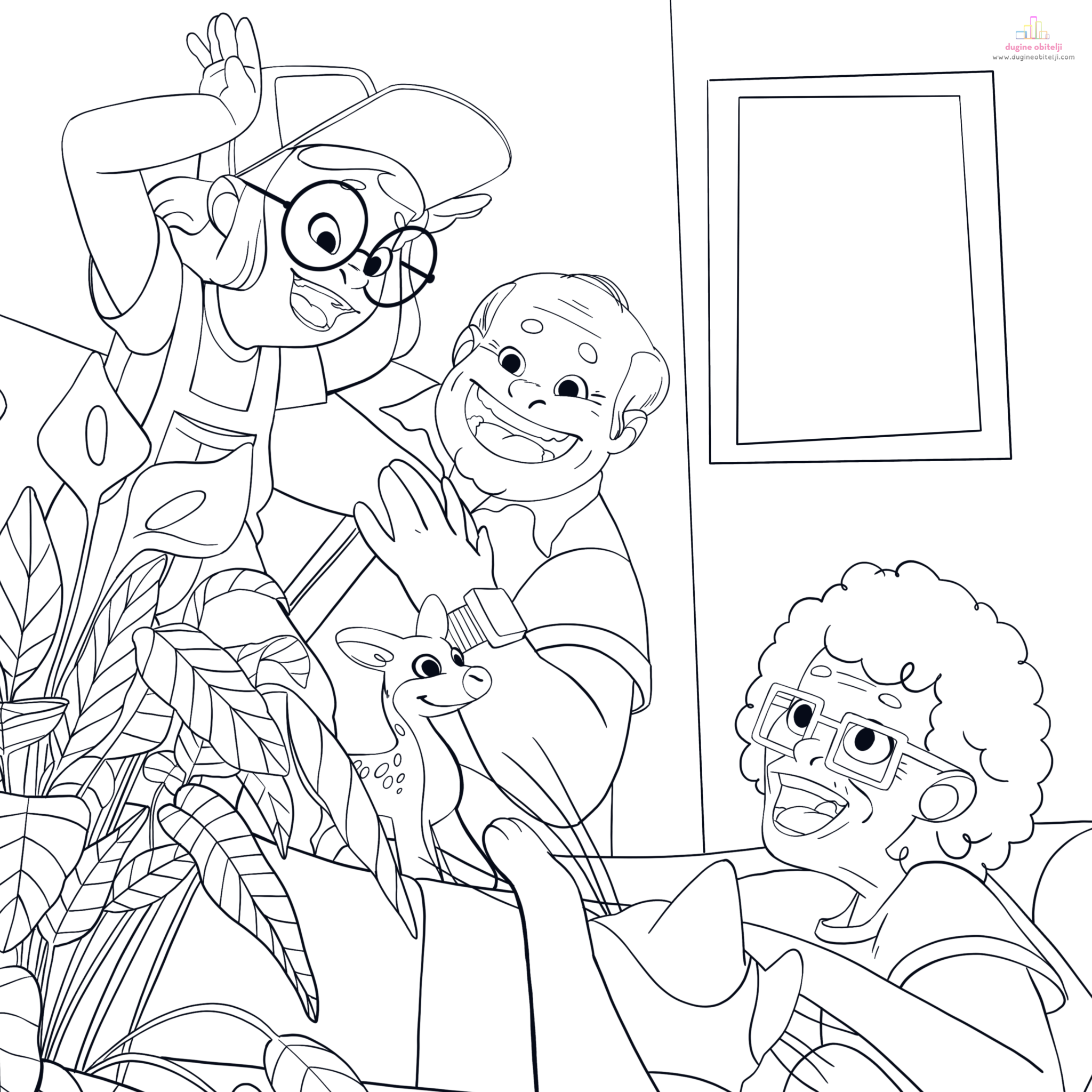 Bojanka "Moja dugina obitelj na izletu" - Dugine obitelji